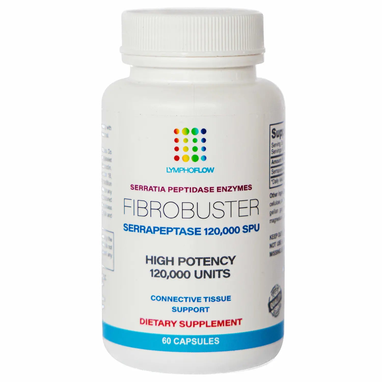 FIBROBUSTER FIBROSIS TREATMENT SUPPLEMENT SERRAPEPTASE 120,000SPU ...